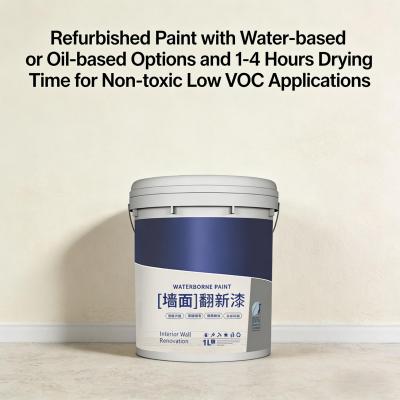 China Refurbished Paint with Water-based or Oil-based Options and 1-4 Hours Drying Time for Non-toxic Low VOC Applications for sale