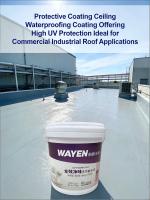 China 100% Waterproof 50 - 100Mic Per Coat For Roof Water Resistant Paint for sale