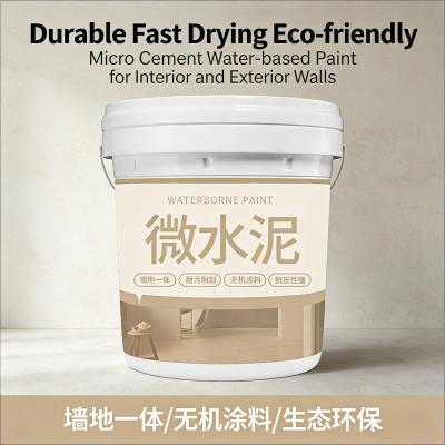 China Durable Fast Drying Eco-friendly Micro Cement Water-based Paint for Interior and Exterior Walls for sale