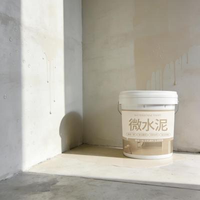 China Waterproof High Adhesion Eco-friendly Micro Cement Water-based Paint for Indoor and Outdoor Walls for sale