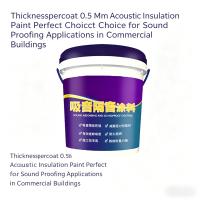 China 0.5 mm Thickness Soundproof Paint with Low VOC for Effective Noise Reduction in 2-3 Coats for sale