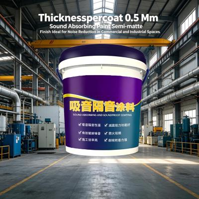 China 0.5 Mm Thickness Soundproof Paint with Semi-matte Finish and 18 Months Shelf Life for Noise Reduction for sale