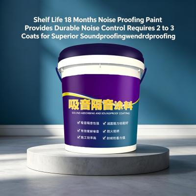 China Soundproof Paint with 18 Months Shelf Life and 0.5 mm Thickness Per Coat for Superior Noise Reduction and Low VOC Content for sale