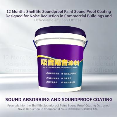 China 12 Months Shelf Life Water-Based Acrylic Soundproof Paint with Semi-Matte Finish for Noise Reduction for sale