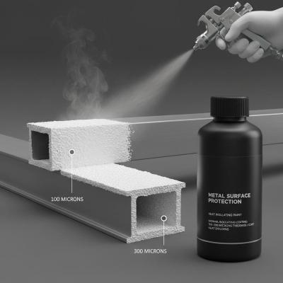 China Metal Surface Protection Heat Insulating Paint Thermal Insulation Coating Offering 100 to 300 Microns Thickness Per Coat Ensuring Heat Shielding for sale