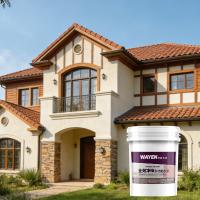 China Luxury Weather-Resistant Exterior Wall Paint Stain Resistance Self-cleaning Moistureproof Color Waterborne Outdoor Wall Coating for sale