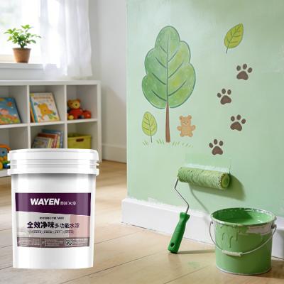 China Eco-friendly Pollution-free Children's Room Water-based Interior Wall Paint Stain-Resistant Washable Anti-Microbial Coating for sale