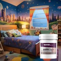 China Eco-friendly Pollution-free Children's Room Water-based Interior Wall Paint Stain-Resistant Washable Anti-Microbial Coating for sale