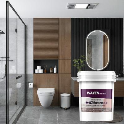 China W-8500 Anti-mold Antibacterial Interior Wall Paint Eco-friendly Waterproof Moisture-proof Water-based Coating for Washroom Wall for sale