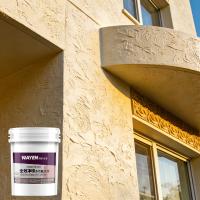 China W-6000 Exterior Wall Relief Texture Paint Elastic Crack Resistance 3D Relief Effect Self-clean Eco-friendly Water-based Coating for sale