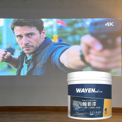 China Water-based Projection Paint  True Color Presentation Water-soluble and Pollution-free Wall Projection Coating for Home Theaters for sale
