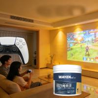 China Acrylic Water-based Projection Paint Environmentally Friendly High-definition Screen Projection Wall Paint for Home Interior for sale