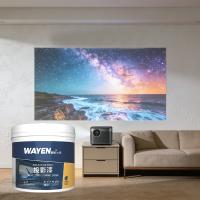 China Low MOQ Sample Support Acrylic Water-based Projection Paint for Indoor Wall Decoration High Definition Environmentally Friendly for sale