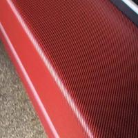 China 3k 200g Red Color Twill Wovening Carbon Fabric 100 Meters Length for Customization for sale