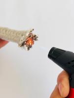 China White Ceramic Boiler Heat Sealing Ropes with Spray Silk Rug Manufacturing Technique for sale