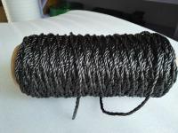 China Packaging Textiles Carbon Fiber Rope T700sc Electric Conductive Woven Round 5/6/8/10mm for sale