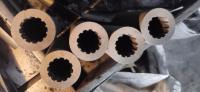 China 1.85g/cm3 Inside Coated Round Gear Hexagon Graphite for Carbon Continuous Casting Brass for sale