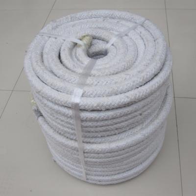 China Customizable 3-60mm Ceramic Fiber Braided Round Rope 6mm for Temperature Applications for sale