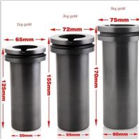 China GC-123 100% Carbon  1kg 2kgs 3kgs Graphite Crucible for Melting Gold Silver for sale
