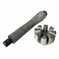China Customizable DC-1.85 Graphite Rotor and Shaft with Excellent Oxidation Resistance for sale
