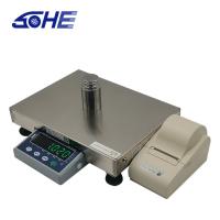 China Barcode Label Printing Digital Desk Scale with LED Display and DC10.5V/1000mA Power Supply for sale