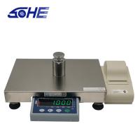 China Barcode Label Printing Digital Desk Scale with LED Display and DC10.5V/1000mA Power Supply for sale
