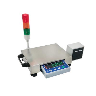 China SOHE ATJP 15KG Print Thermal Label Printing Scales with Upper Online Alarm and ODM Support for sale