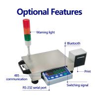 China SOHE ATJP 15KG Print Thermal Label Printing Scales with Upper Online Alarm and ODM Support for sale