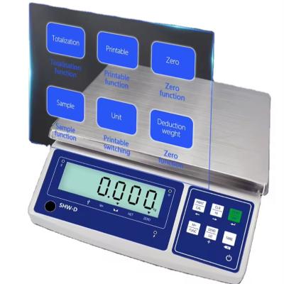 China Customizable ABS 15KG LCD Display Table Scale with Precision and 6V/4000mAh Battery for sale