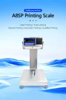 China A8SP Printing Small Platform Scale with 6KG Capacity and 22cm*28cm Square Vertical Bar for sale