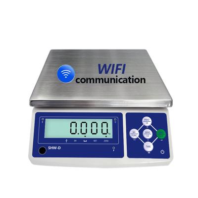 China Accumulator 6V/4000mAh SHWDL-WIFI 3-30KG Industrial Weighing Scale with LCD Display for sale