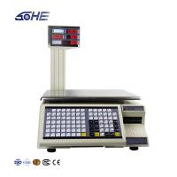 China Streamlined 30kg Division 10g Table Scale with Advanced Printing and Bar Code Function for sale