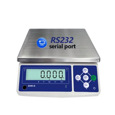 China ABS Material Industrial Weighing Table Scales with RS232 Serial Port and 30KG Capacity for sale