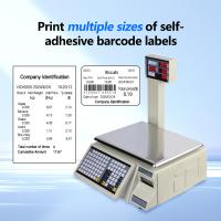 China SHW-TMC 15kg Printing Bar Code Table Scale with ABS Plastic/ Stainless Steel Plate for sale