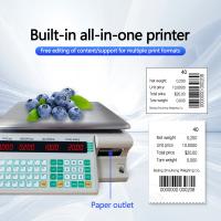 China Supermarket 3kg Digital Computing Scale with Barcode Label Printing and Paper Roll Holder for sale