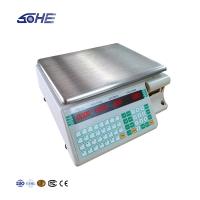 China Supermarket 3kg Digital Computing Scale with Barcode Label Printing and Paper Roll Holder for sale