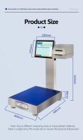 China Fully Waterproof Smart Scale 60KG Weighing with 304 Stainless Steel and Smart Screen for sale