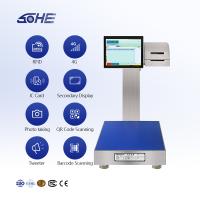 China Stainless Steel SOHE 60KG 400*500mm Smart Weighing Scale for Slaughtering and Meat Cutting for sale