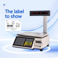 China ABS Plastic/Stainless Steel Plate 30kg Printing Bar Code Table Scale SHW-TMB -20 C-50 C for sale