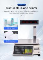 China ABS Plastic/Stainless Steel Plate 30kg Printing Bar Code Table Scale SHW-TMB -20 C-50 C for sale