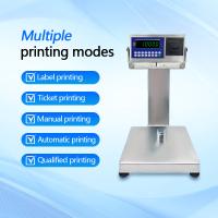 China 30kg Maximum Range LED Display Stainless Steel Waterproof Printing Platform Industry Scale for sale
