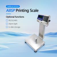 China 30kg Maximum Range LED Display Stainless Steel Waterproof Printing Platform Industry Scale for sale