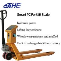 China Smart PC Printing Narrow Fork Forklift Scale with Window System LED LCD Display Type for sale