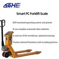 China Smart PC Printing Narrow Fork Forklift Scale with Window System LED LCD Display Type for sale