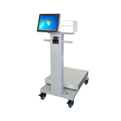 China Windows 10 System LCD Display Mobile Smart Scale for Up to 300kg Computer Touch Screen for sale
