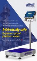 China SH8P 304 Series Stainless Steel 30-300KG Explosion-Proof Scale LED Display Platform Scale for sale