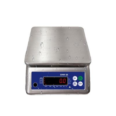 China ODM Supported Double Screen 30kg Waterproof Table Electronic Scale with LED Display for sale