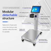 China 300KG SOHE Industrial Weighing Scale with 15-inch Touch Screen and Rotating Wheels for sale