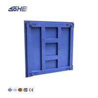 China SOHE 1000KG Carbon Steel Floor Scale with Bracket Print LED Display Capacity 0-1000KG for sale