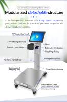 China Weighing Industrial Platform Scale 60cm by 80cm with Rotating 15